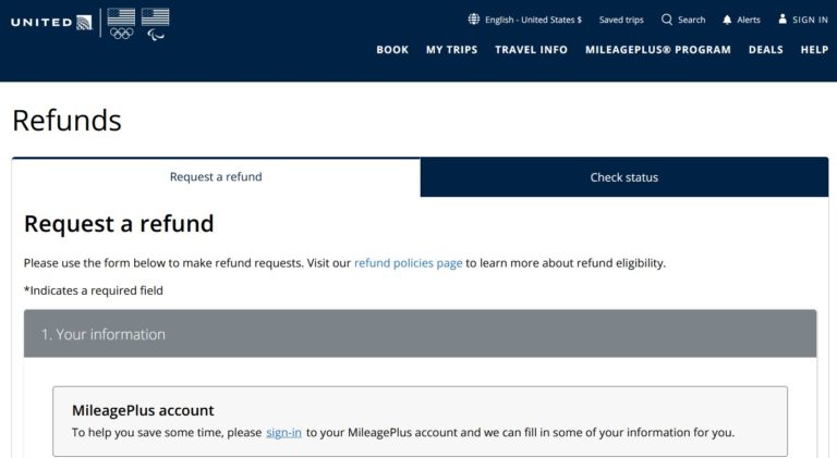 United Airlines Refund Policy: How to Get a Refund from United
