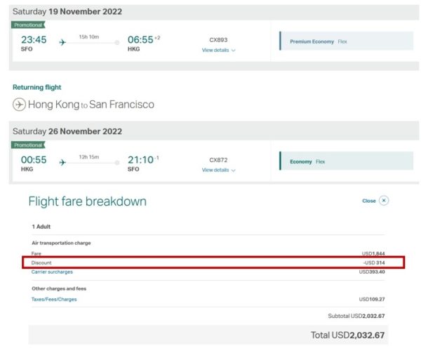 Cathay Pacific Student Discount Codes save 25%!
